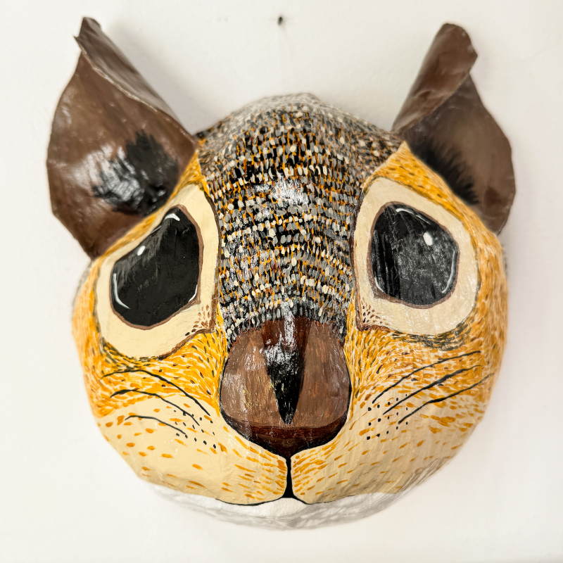 Nibbles - Squirrel Paper Mache Wall Sculpture - Paper Mache - Familiar ...